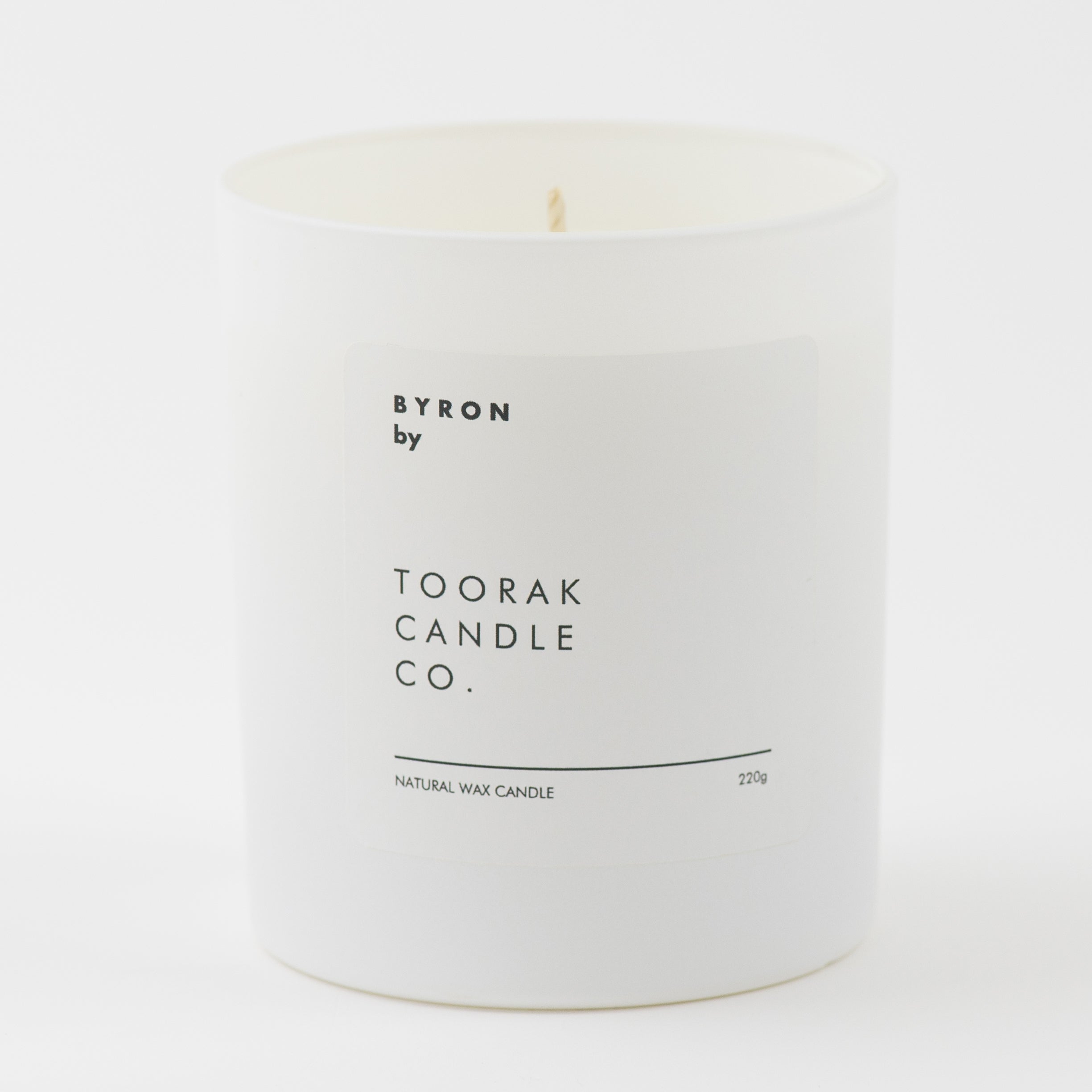 BYRON Natural Wax Candle | Sea Salt & Musk Scent | Toorak Candle Co.